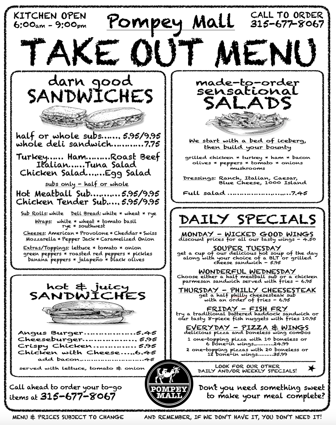 MENU | Pompey Mall